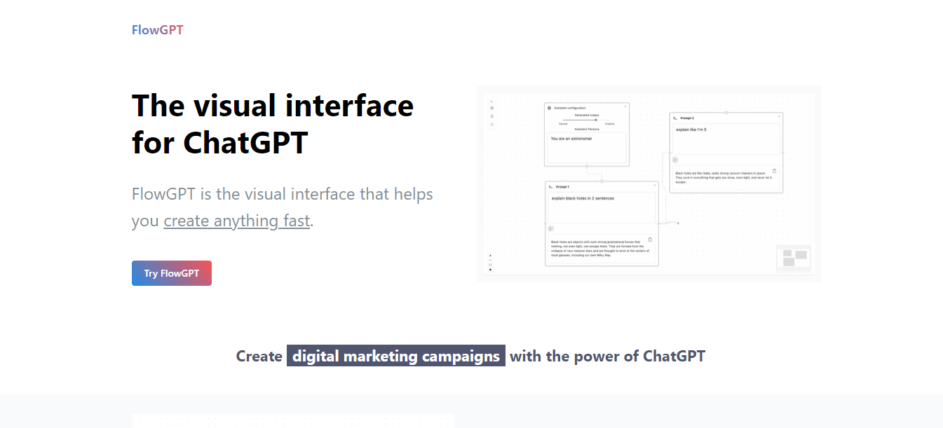 FlowGPT - Multi Threaded Interactions For ChatGPT