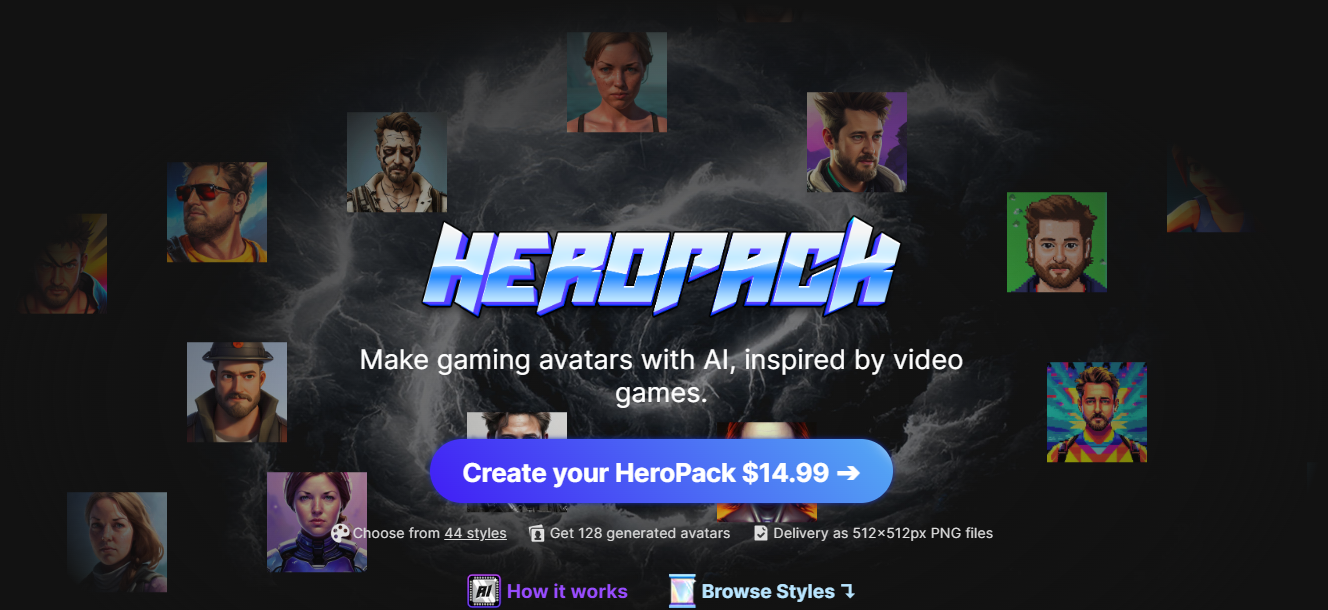 HEROPACK - Create Gaming Avatars