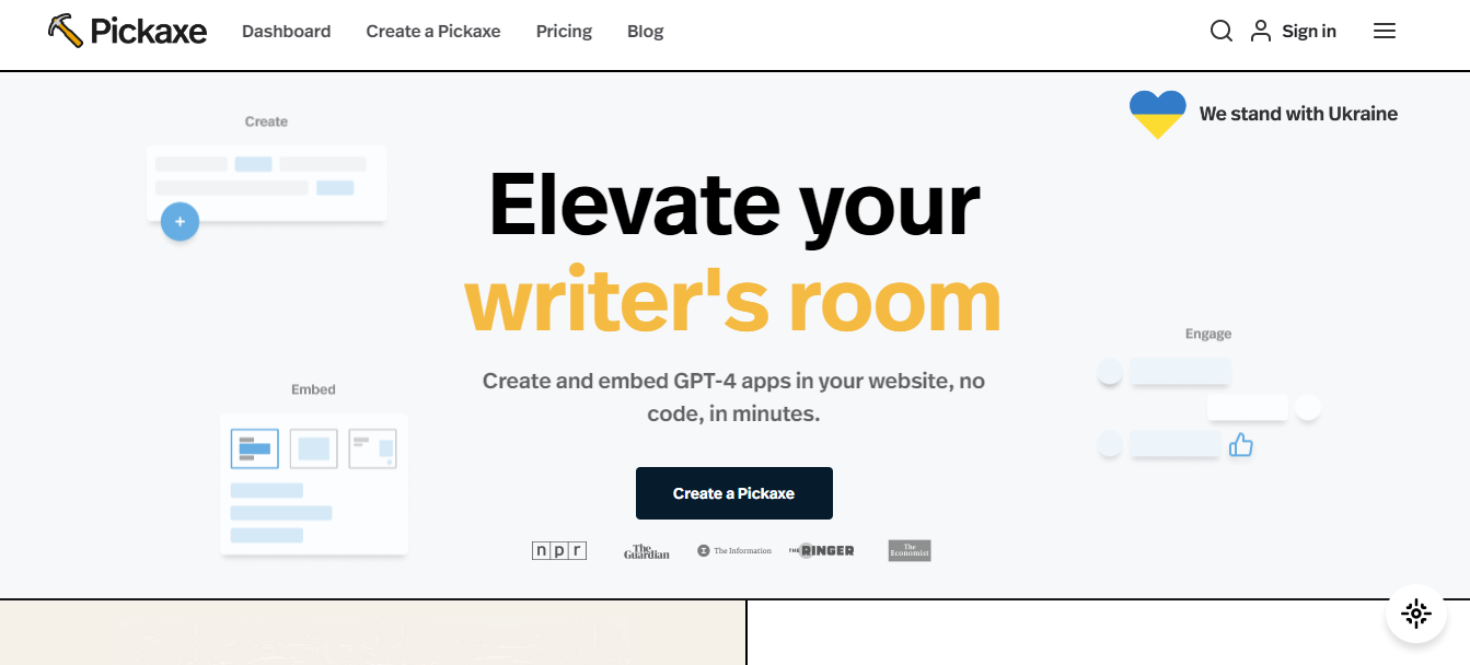 Pickaxe Create Application Without Coding