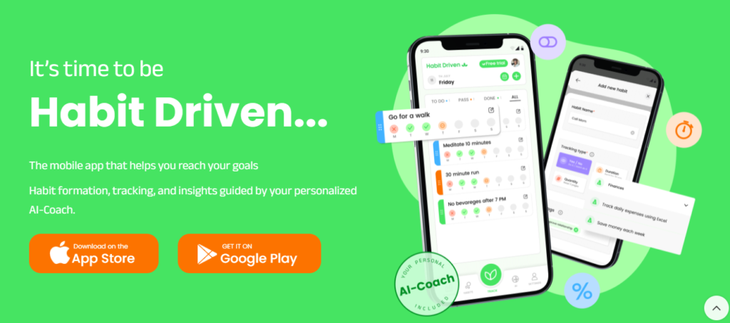 Habit Driven - Create good habits and goals with AI