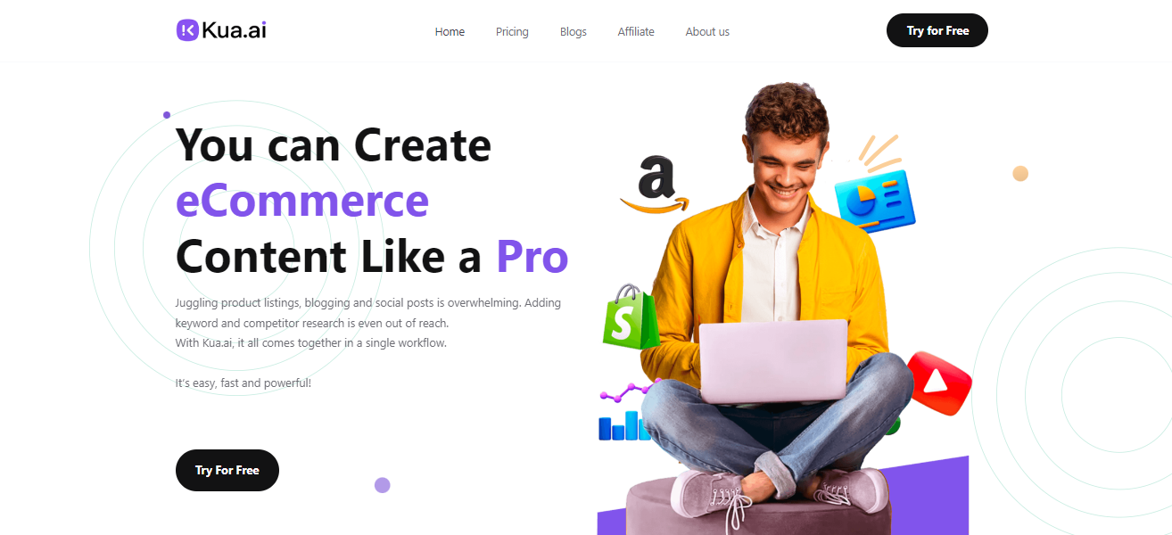 Kua.ai - Best eCommerce Content Creation Tool