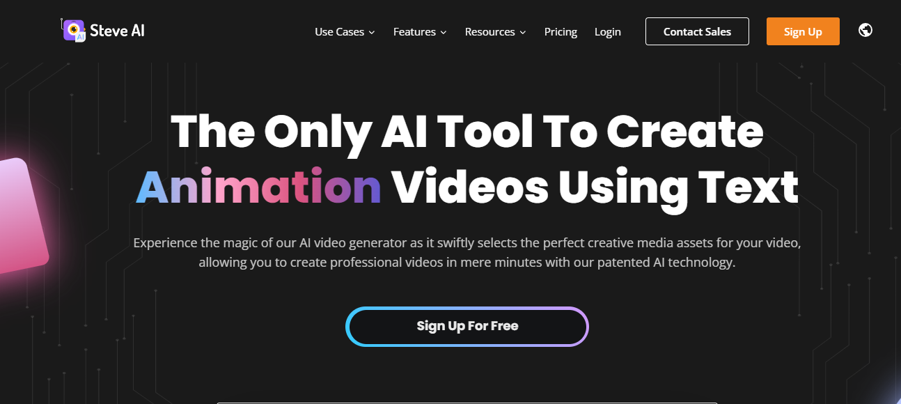 Steve AI - Create live action and animation videos