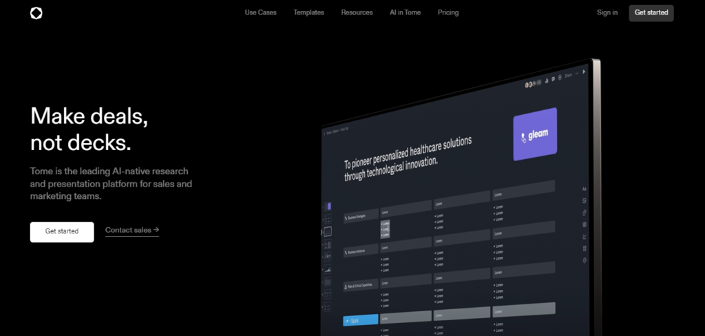 Tome.app - Create Presentations For Sales & Marketing