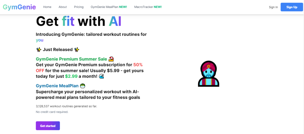 GymGenie - Create Personalized Workout Routines & Meal Plans
