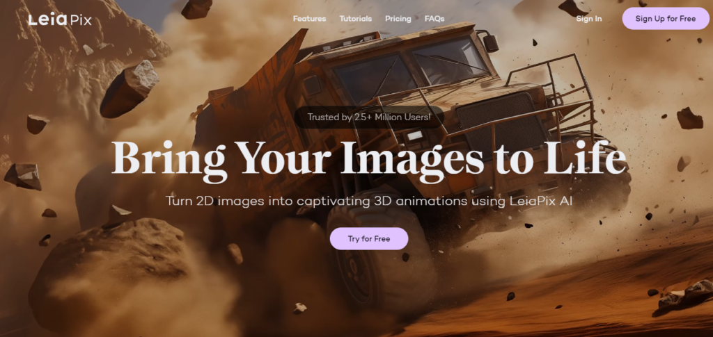 LeiaPix - Convert 2D Images into 3D Animations
