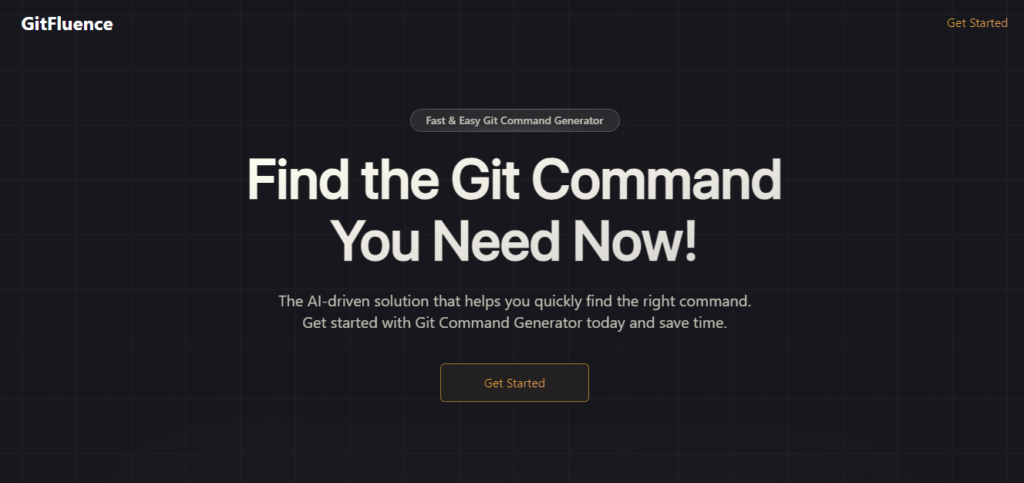 GitFluence - Fast and Easy Git Command Generator