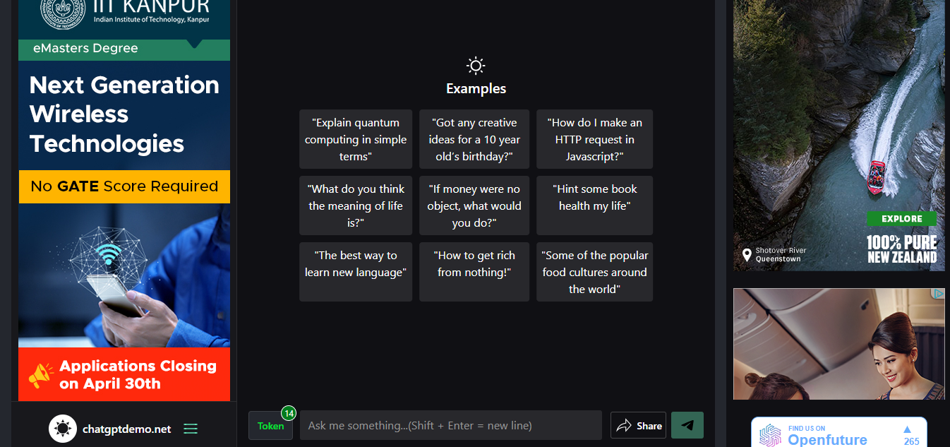 Chat Gpt Demo - Use ChatGpt Demo Free Without Login